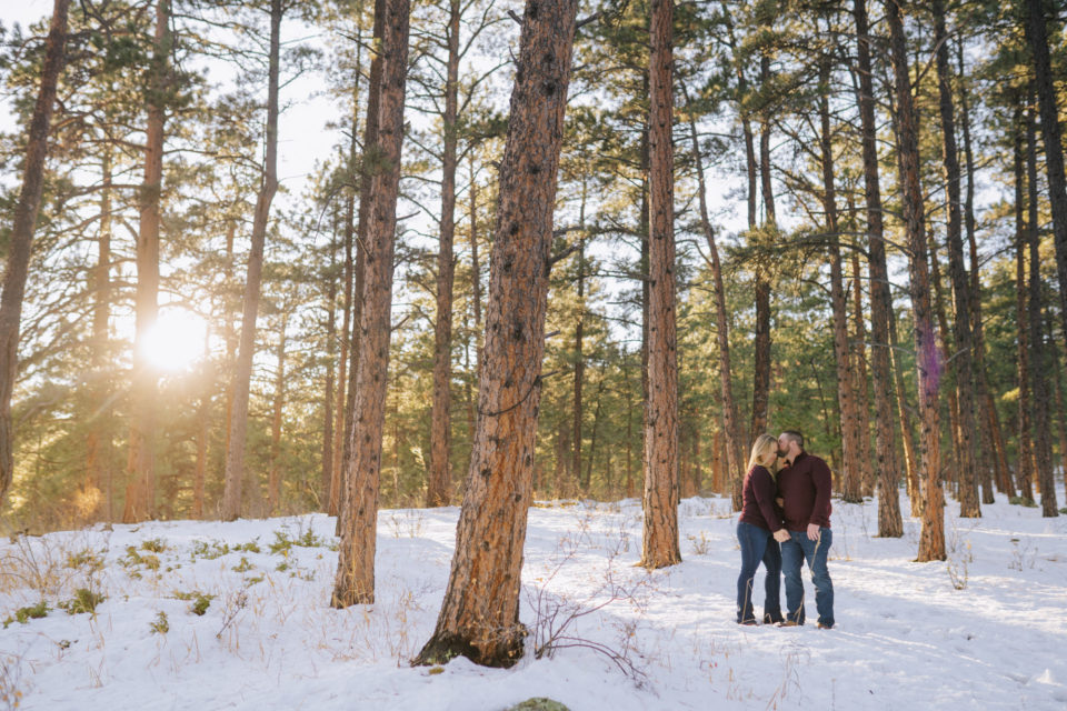 Alyssa + Jeremy | Colorado Mountain Dog Engagement Photos - Denver ...